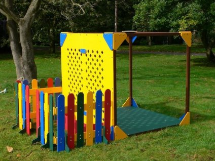 Cube Play Den Play House Multicoloured Recycled Plastic Education